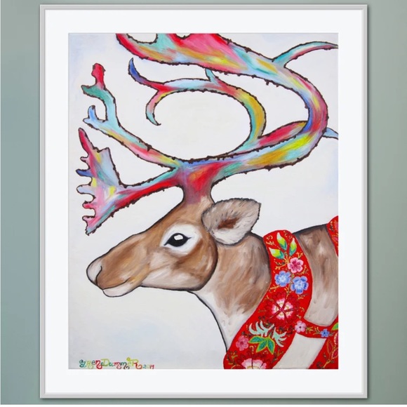 Oil Paintings by Aren Dummer | Art | Scandinavian Smi Reindeer Art ...